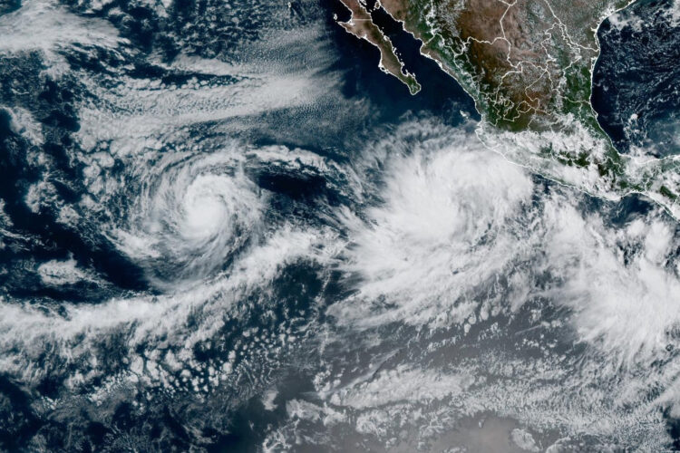 Tropical Storm Priscilla strengthens in the Pacific Ocean off the coast ...